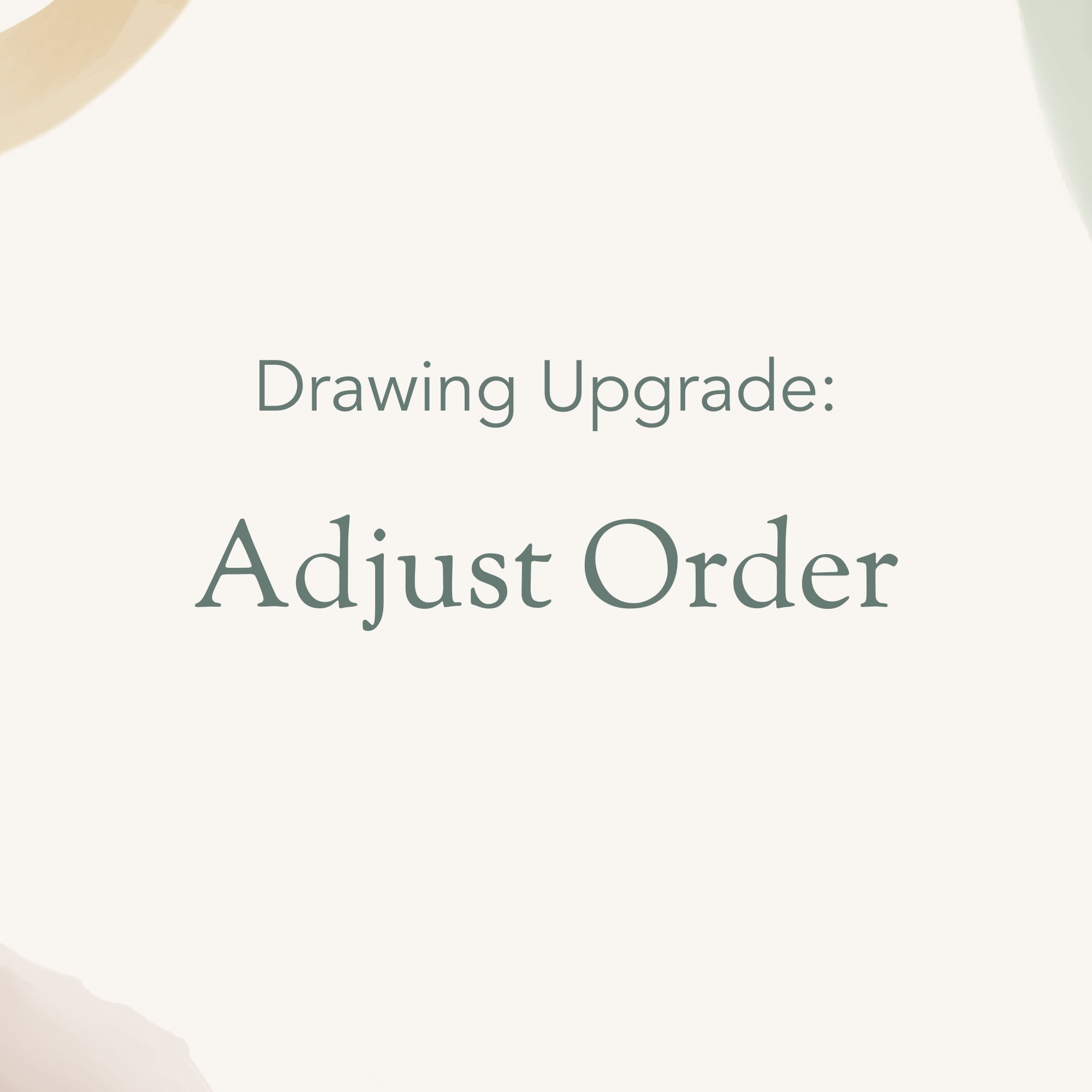 Drawing Upgrade: Adjust Order – Born From Lines